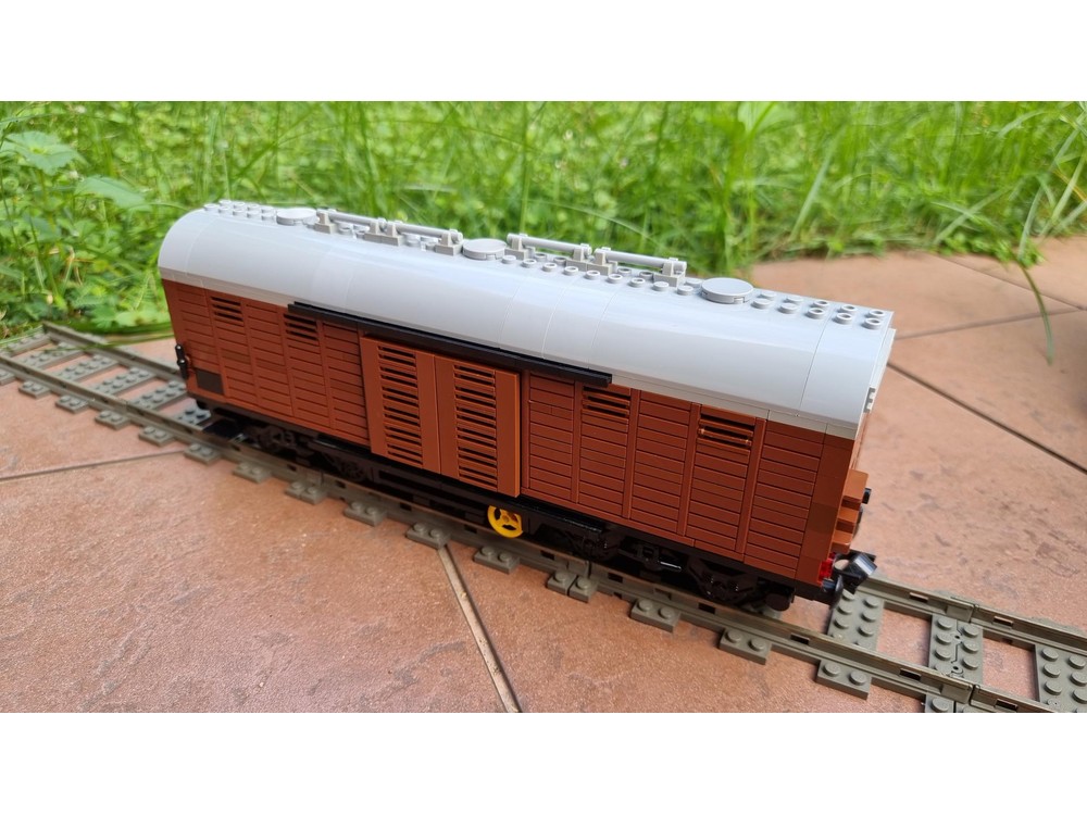 Lego Moc Ghost Wagon 4 Axles By Langemat Rebrickable Build With Lego
