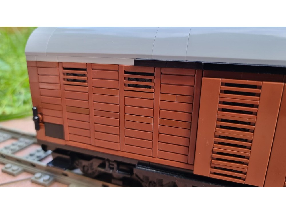 Lego Moc Ghost Wagon 4 Axles By Langemat Rebrickable Build With Lego