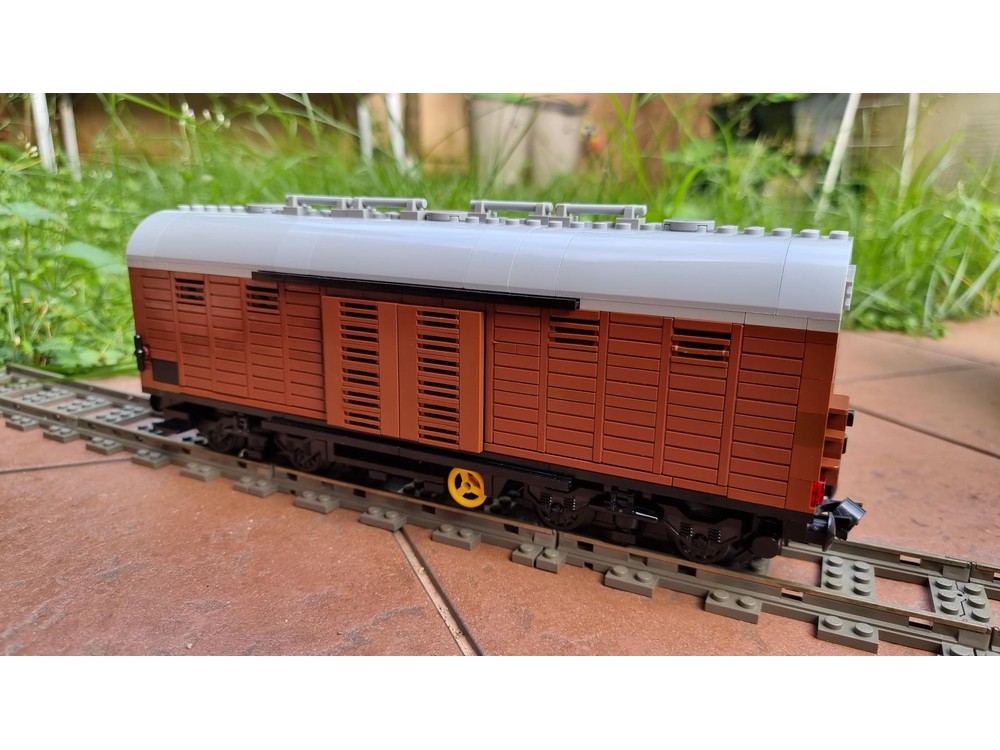 Lego Moc Ghost Wagon 4 Axles By Langemat Rebrickable Build With Lego