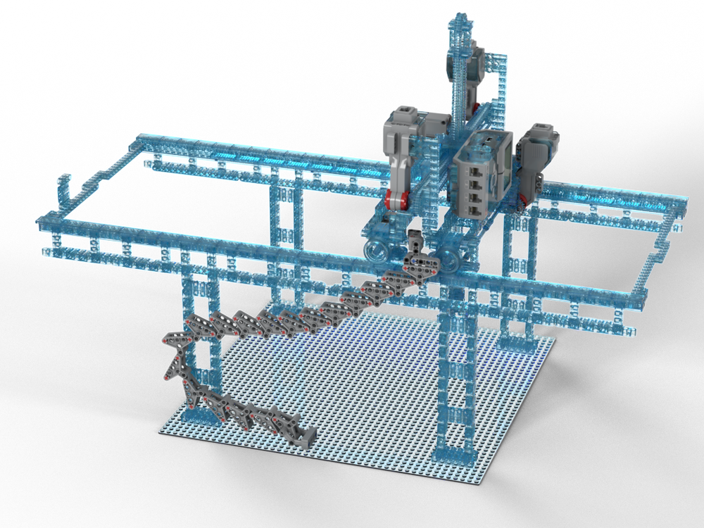 Lego Moc 4d Gantry Robot Superfast Basic Setup By Mrjos