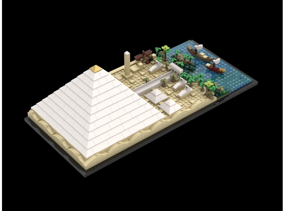 Lego Moc 21058 1 Pyramid Of Giza Classic Architecture By Emilmu