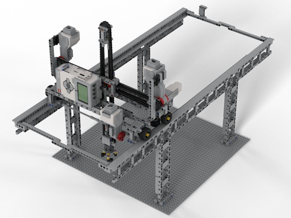 LEGO MOC 4D Gantry Robot - Free extension 2: Scan Conveyor by Mr_Jos ...