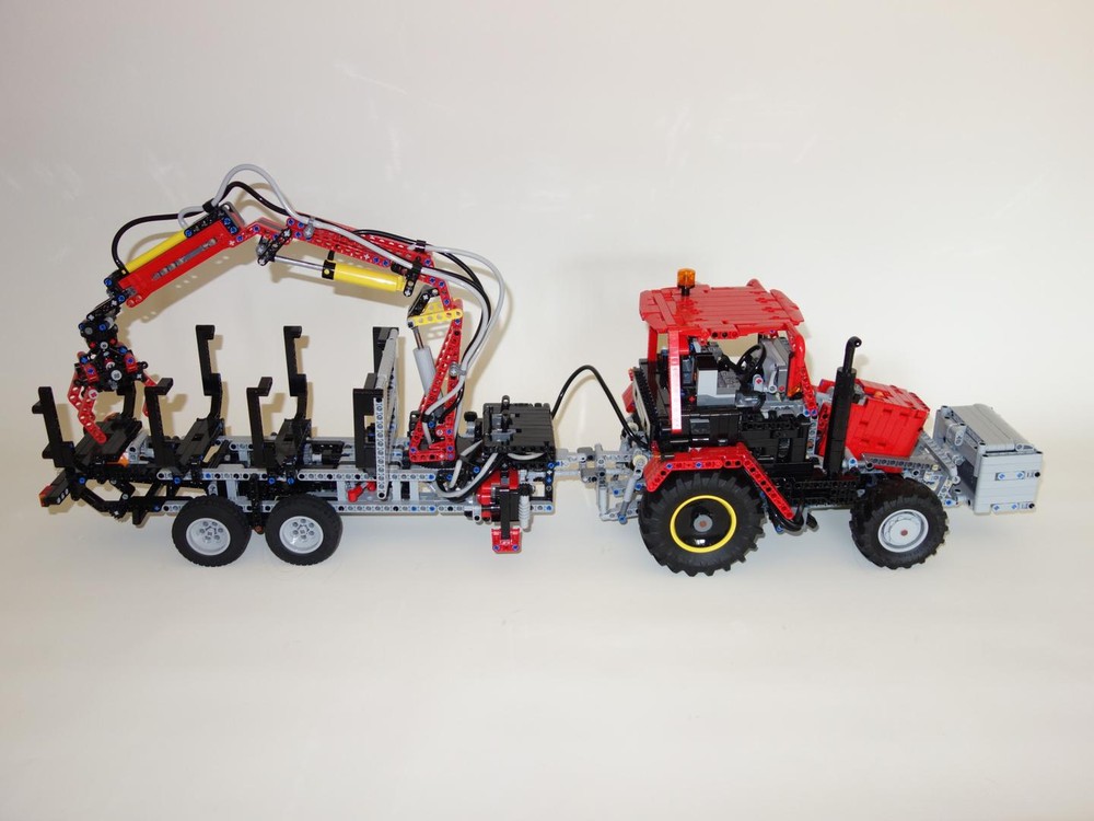 Lego Moc Log Trailer By Filbert Rebrickable Build With Lego
