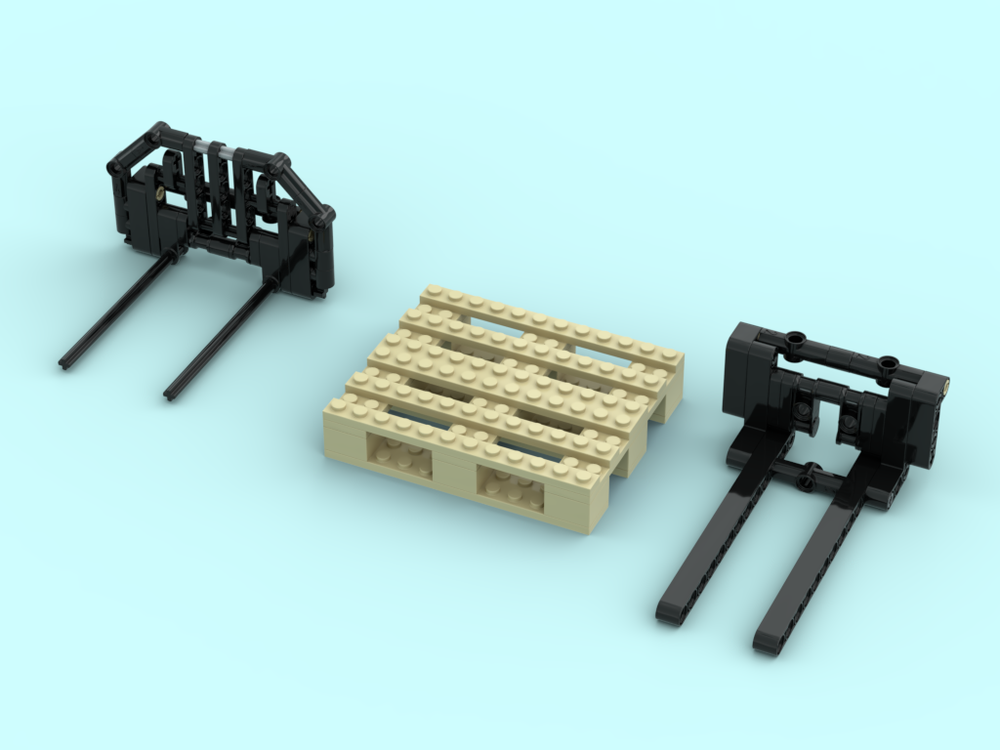 LEGO MOC Attachments for front loader by Filbert | Rebrickable - Build ...