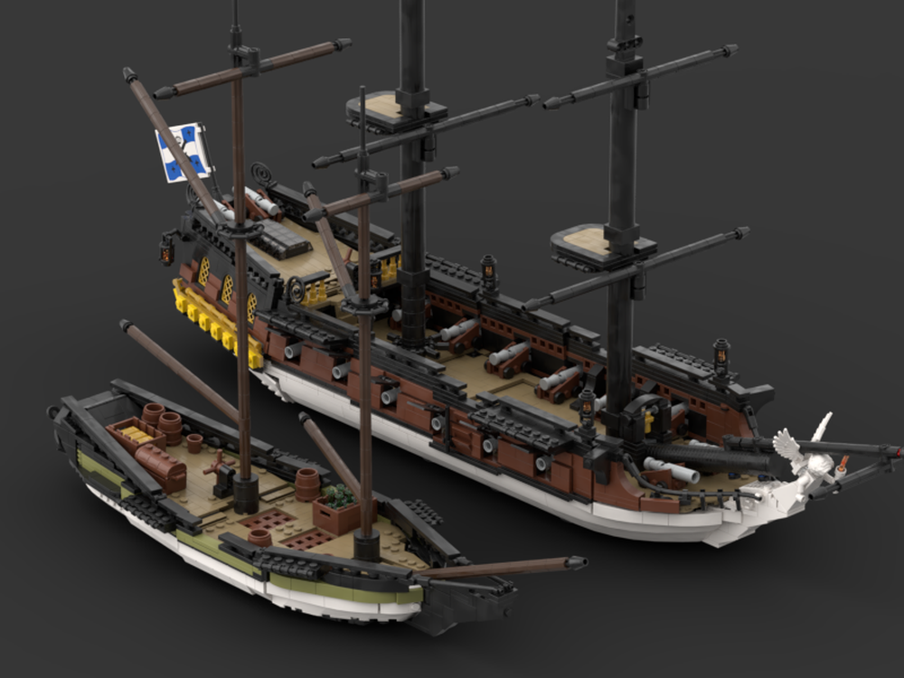 LEGO MOC Merchant Schooner by Marius2002 | Rebrickable - Build with LEGO