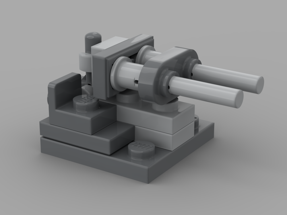 LEGO MOC Micro AA Gun by BricksofWar | Rebrickable - Build with LEGO