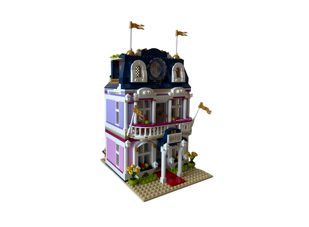 Lego Moc 41684 Grand Hotel Alternate Modular Build By Re Bricked