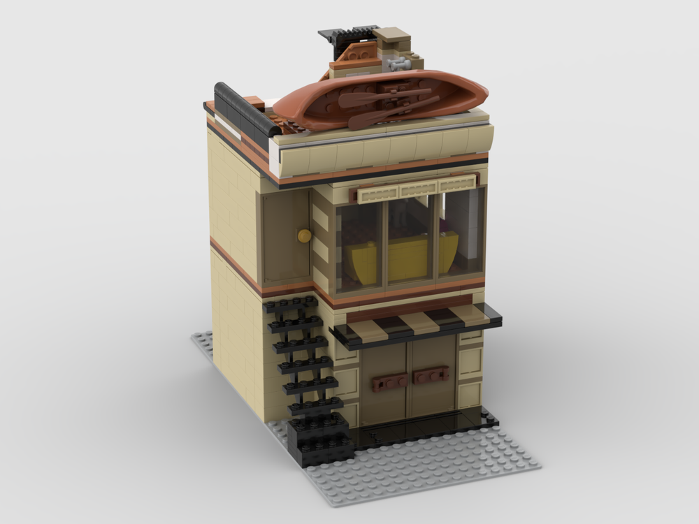 LEGO MOC Joey and Chandler - Restobar and Shop by Noobricks ...