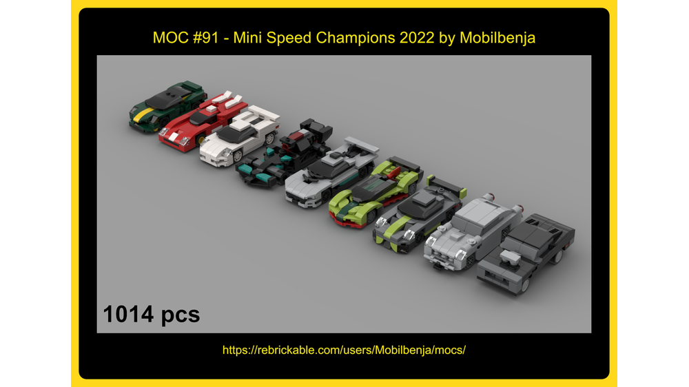 LEGO MOC Mini Speed Champions cars 2022 by Mobilox Studios ...