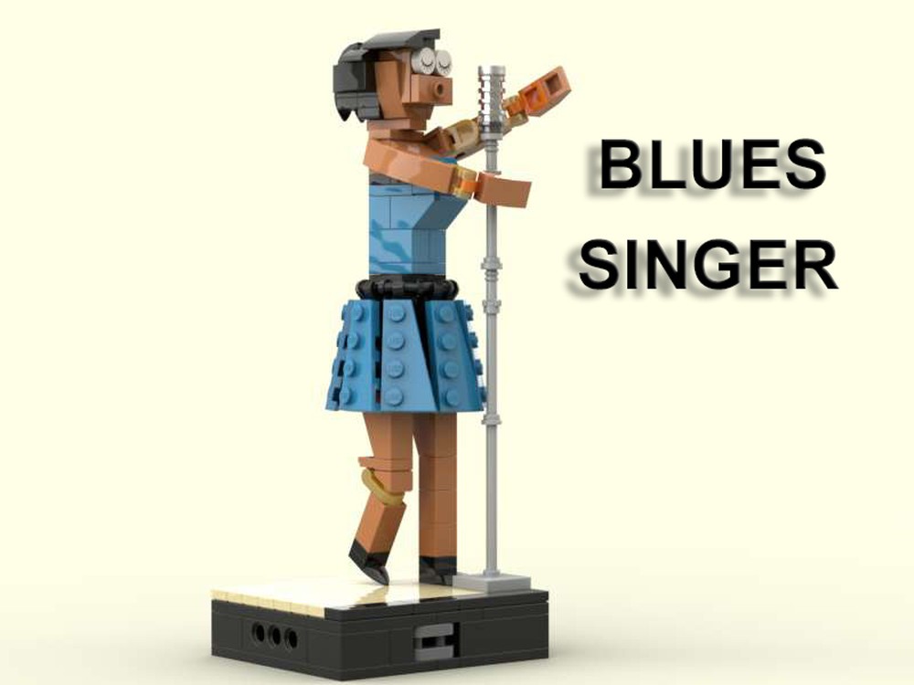 LEGO MOC Blues singer by ad000 | Rebrickable - Build with LEGO
