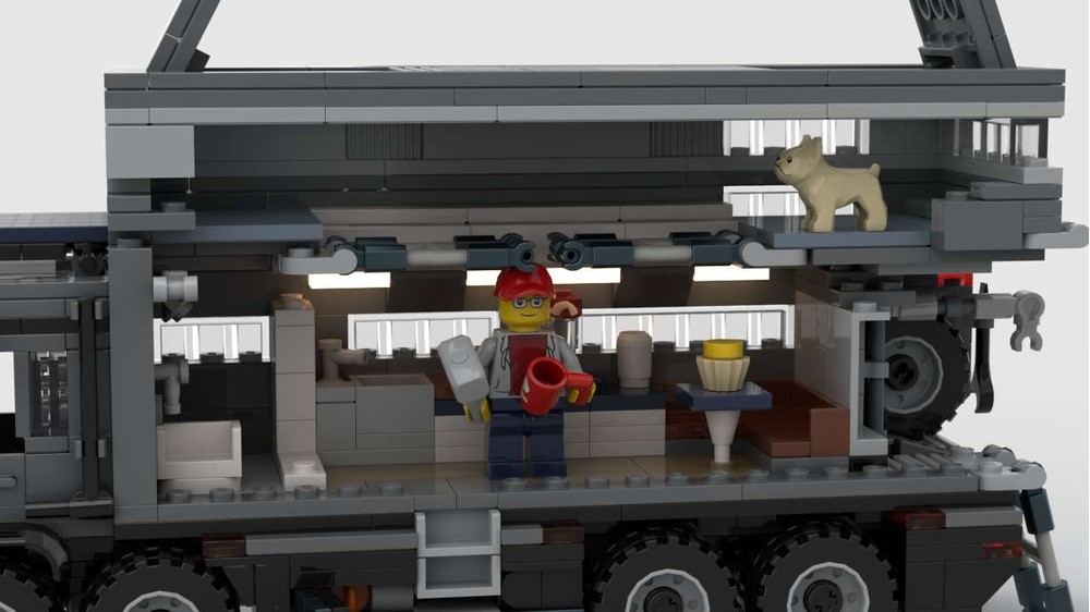 LEGO MOC Mercedes Arocs 8x8 Camper by doppiopug | Rebrickable - Build ...
