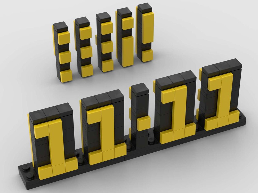 LEGO MOC Stick Number Calendar II by uminuo | Rebrickable - Build with LEGO