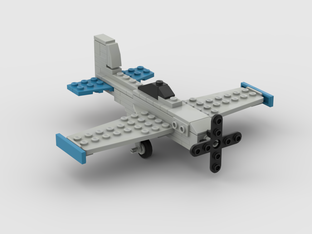 LEGO MOC Micro P-51D Mustang by Adventurehill1 | Rebrickable - Build ...