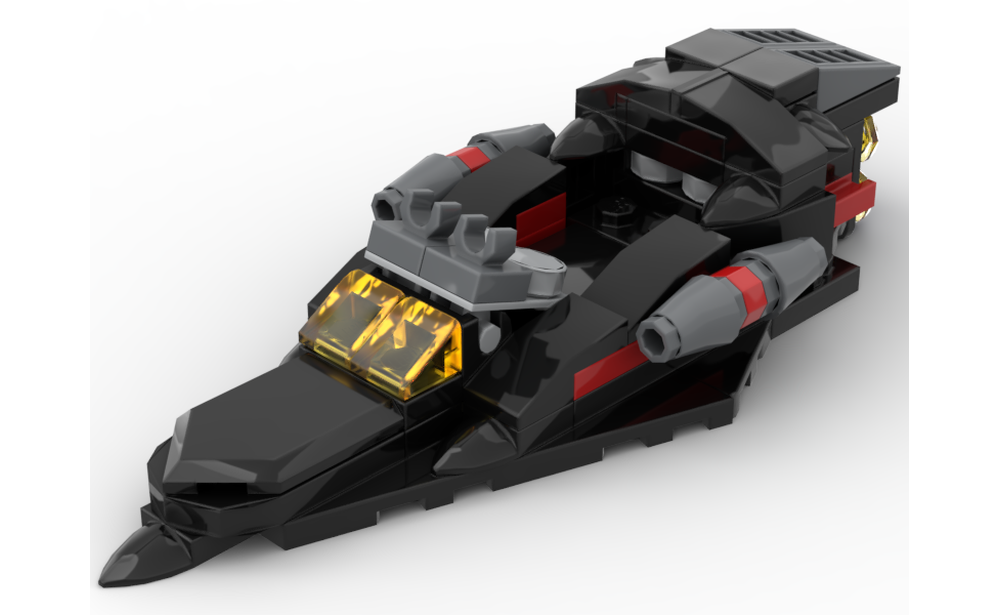 LEGO MOC 30524 - Blacktron Arrowhead by askeladdk | Rebrickable - Build ...