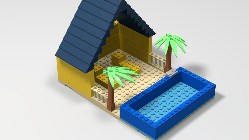 LEGO MOC Lego Lakehouse and Pool by Mindstormsmaster | Rebrickable ...
