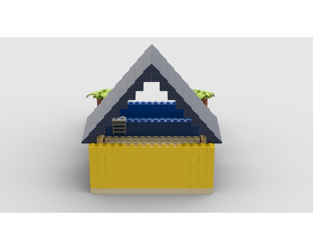 LEGO MOC Lego Lakehouse and Pool by Mindstormsmaster | Rebrickable ...