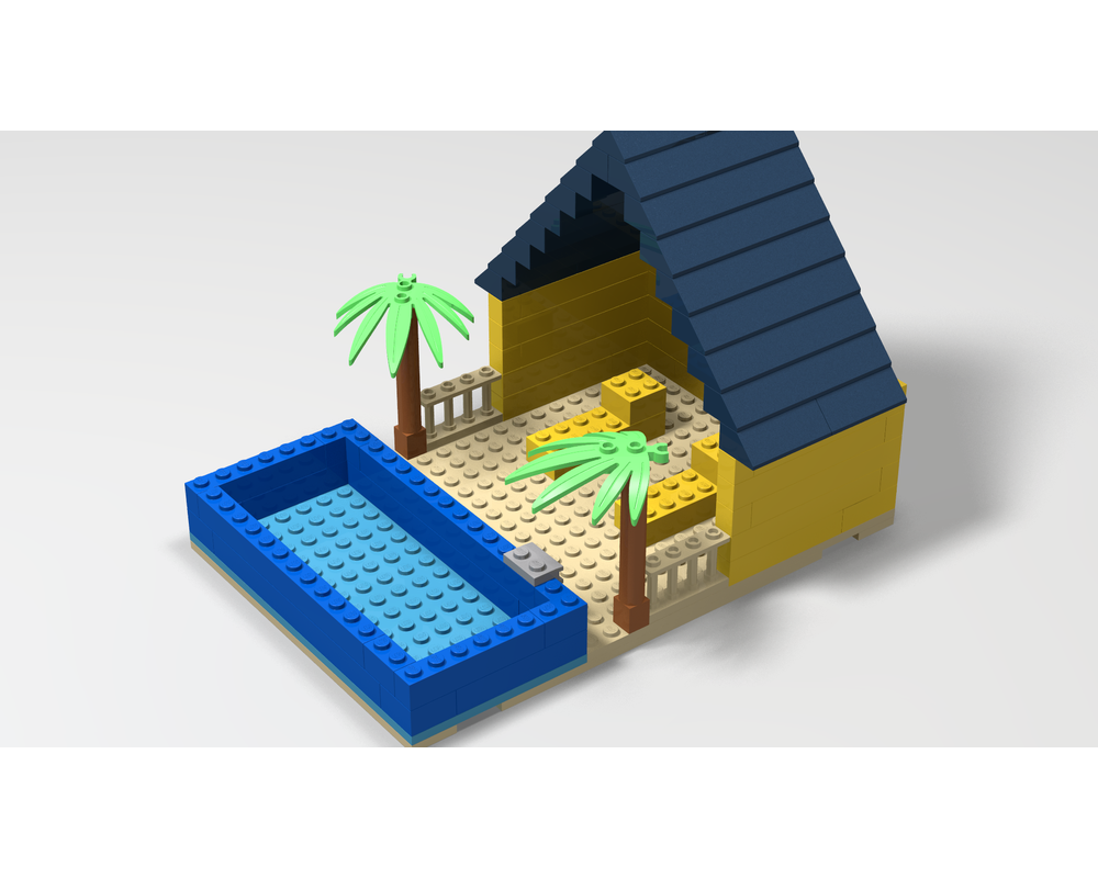 LEGO MOC Lego Lakehouse and Pool by Mindstormsmaster | Rebrickable ...