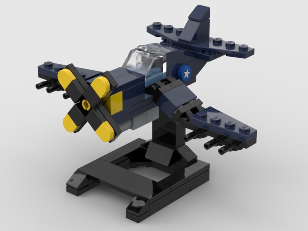 LEGO MOC Vought F4U Corsair by Argatu Ioan | Rebrickable - Build with LEGO