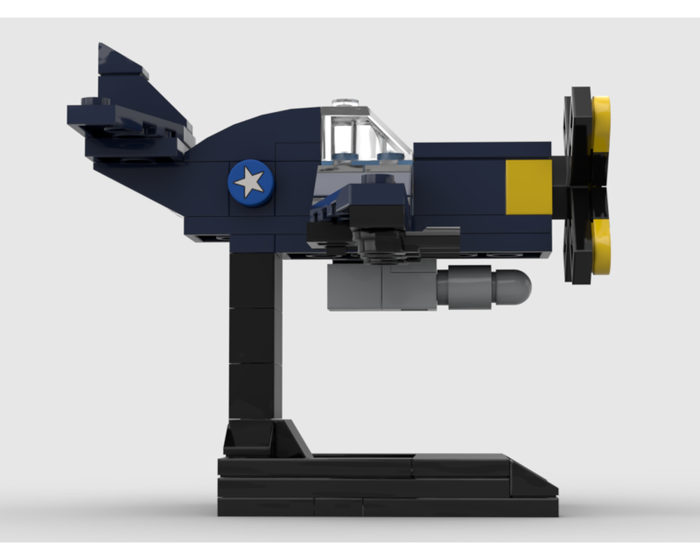 Lego Moc Vought F4u Corsair By Argatu Ioan Rebrickable Build With Lego