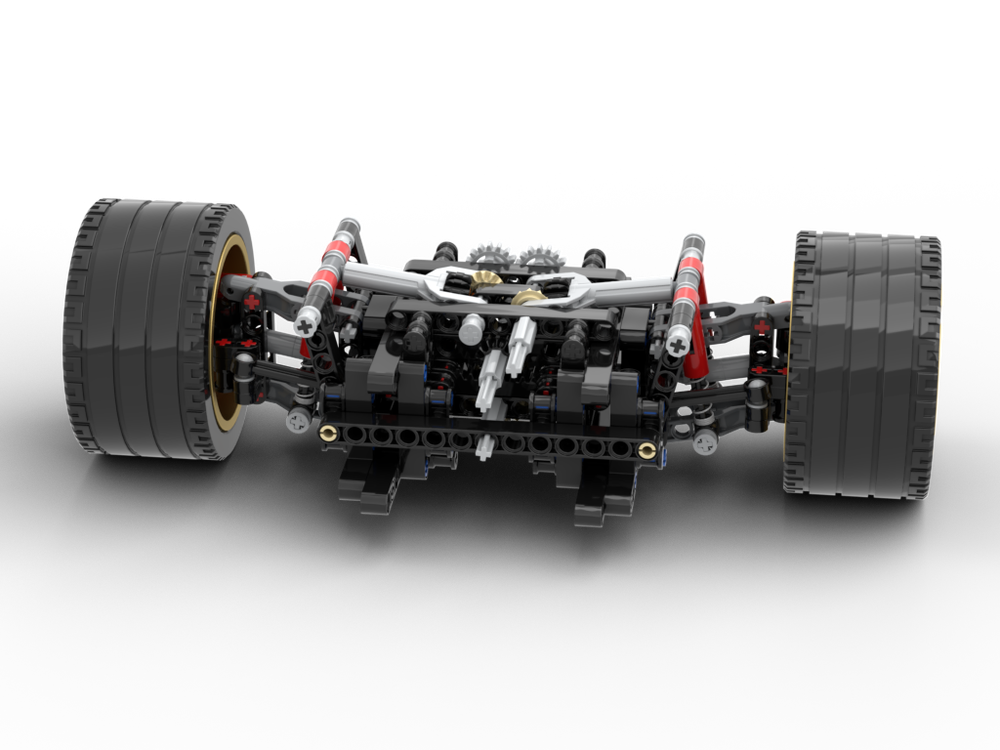 LEGO MOC Adjustable suspension with steering and differential drive by ...