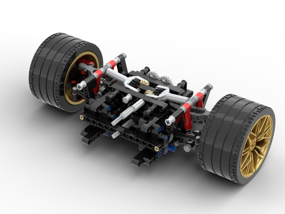 LEGO MOC Adjustable suspension with steering and differential drive by ...
