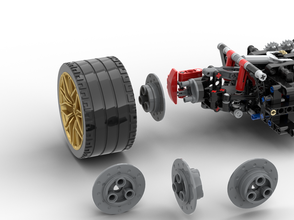 LEGO MOC Adjustable suspension with steering and differential drive by ...