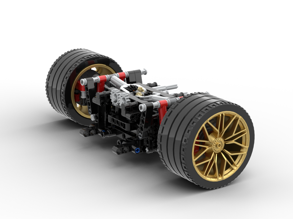 LEGO MOC Adjustable suspension with steering and differential drive by ...