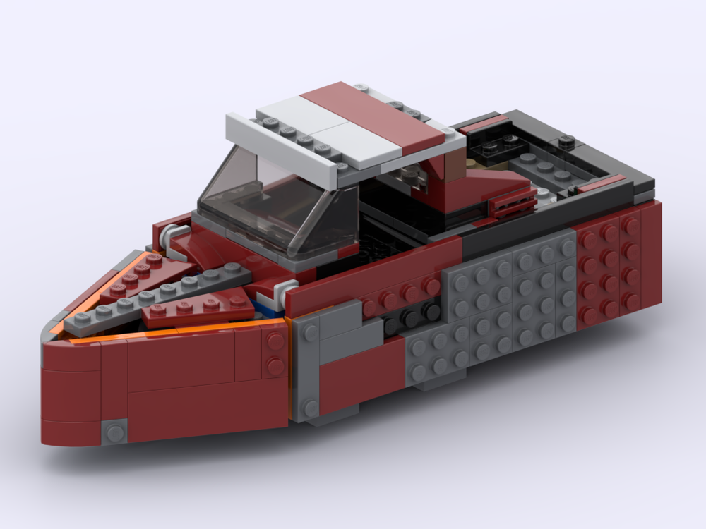 LEGO MOC Speed Boat by Agent Orange | Rebrickable - Build with LEGO