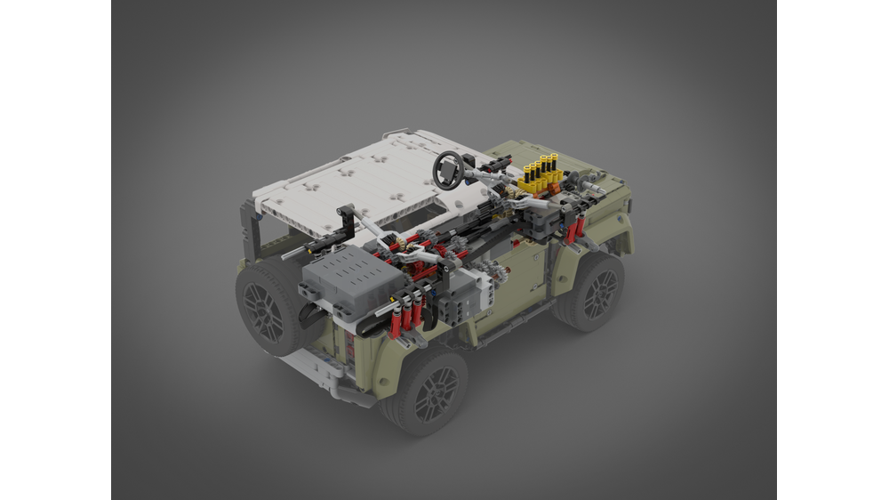 Lego Moc Motorised Defender V5 By Gamayun Rebrickable Build With Lego