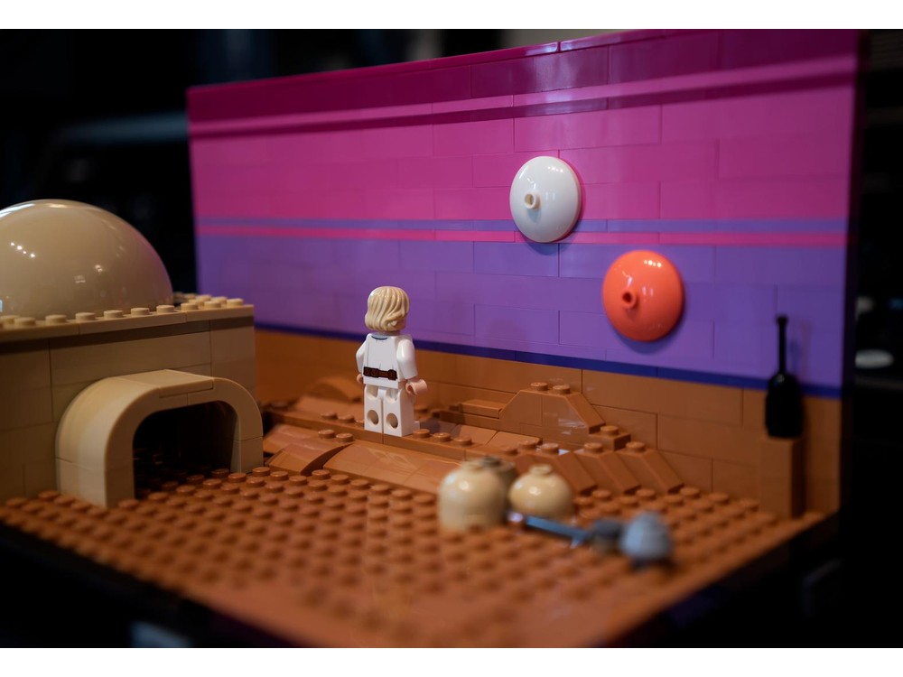 Lego Moc Binary Sunset Diorama By Youngluke Rebrickable Build With Lego