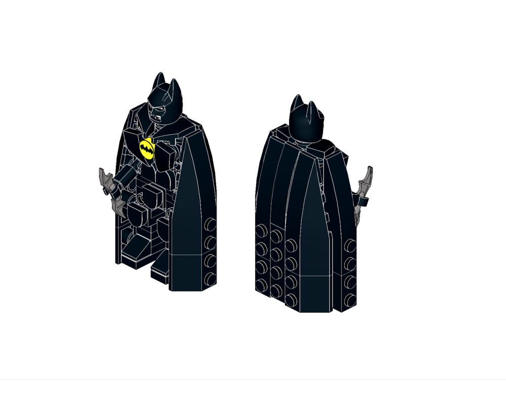LEGO MOC Batman - 8 heads scale minifigure by kosh_lv | Rebrickable ...