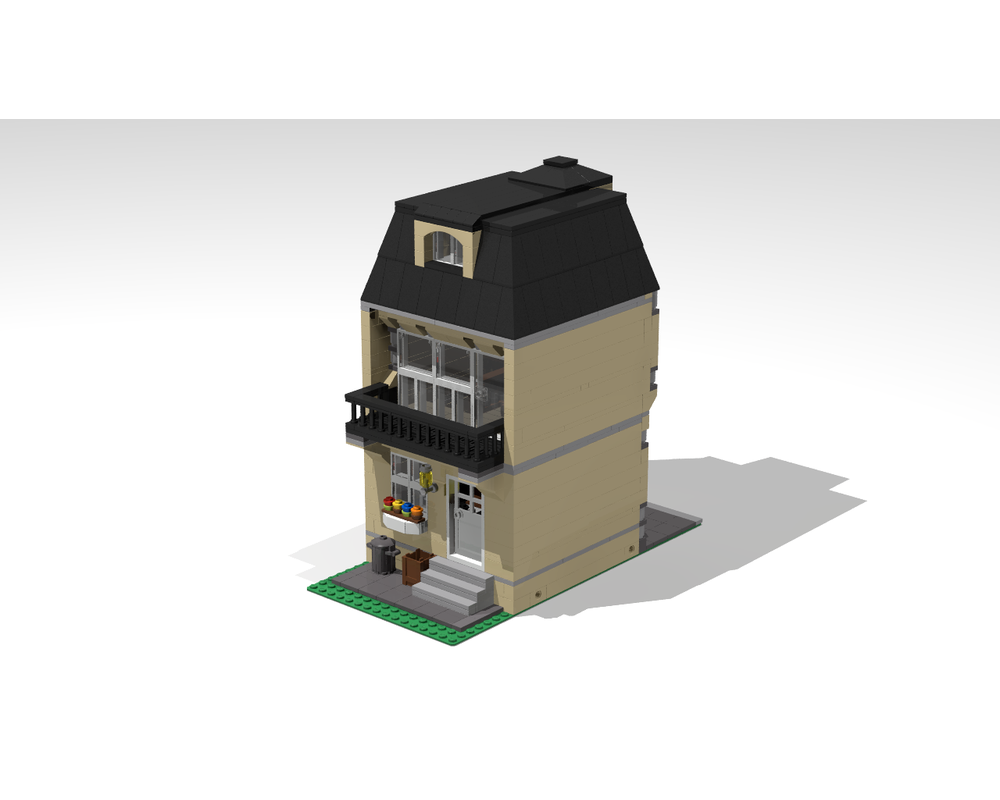 Lego Moc Modular House Moc247 By Rexss12 Rebrickable Build With Lego