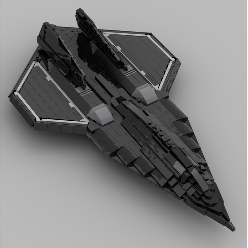 LEGO MOC 1:72 "Darkstar" by mkbricks25 | Rebrickable - Build with LEGO