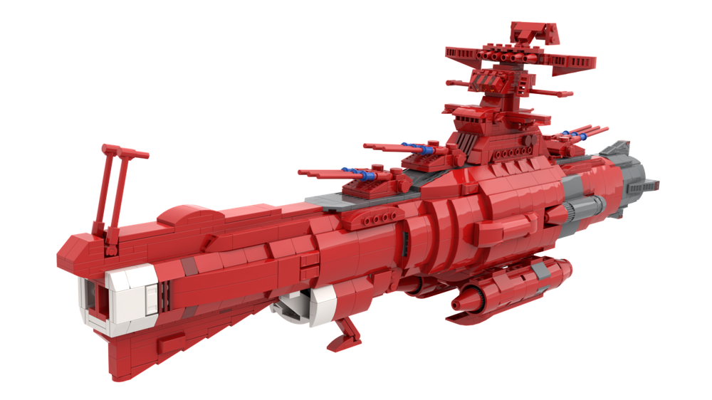 Lego Moc Space Battleship Yamato Star Blazers Uncf Dreadnought By