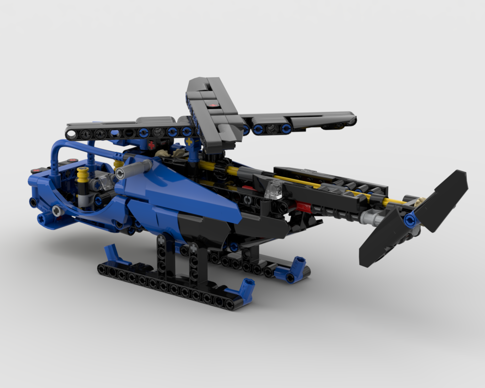 Lego Moc Helicopter 42123 Alternative By Erikgs Rebrickable Build