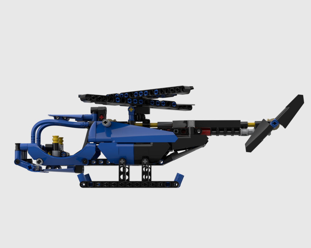 Lego Moc Helicopter 42123 Alternative By Erikgs Rebrickable Build