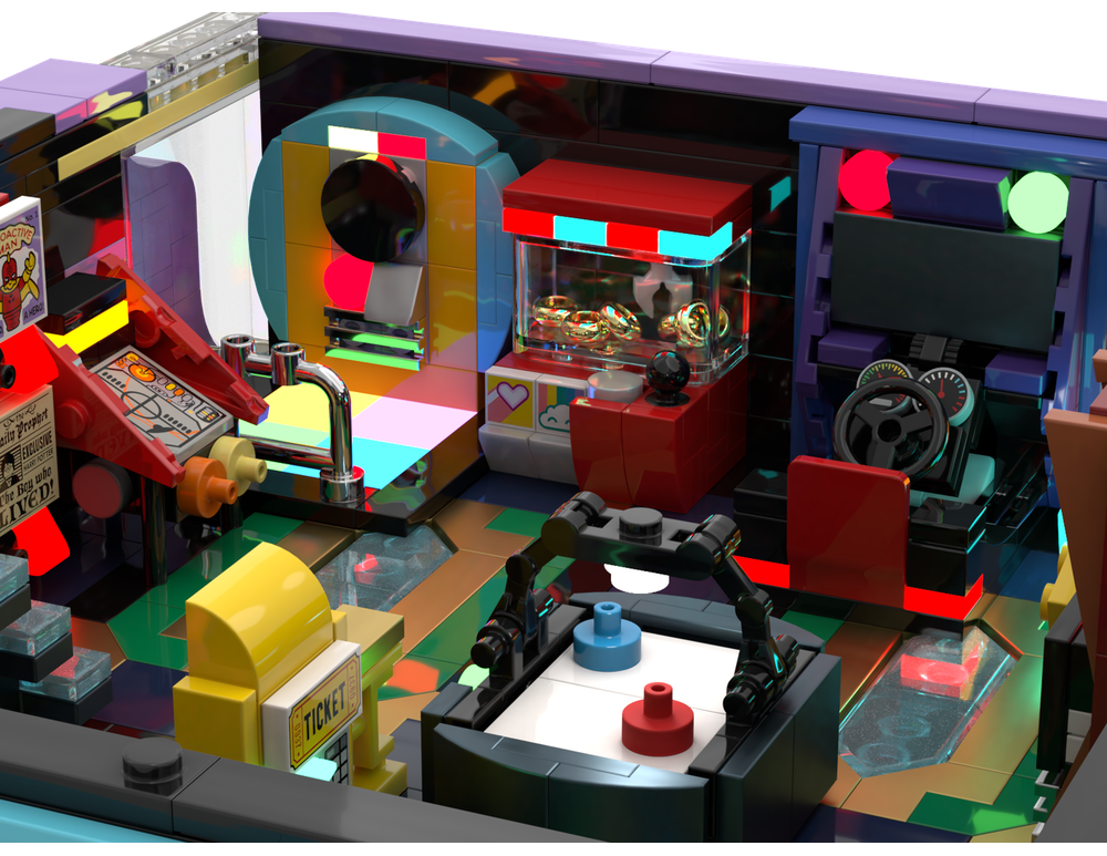 Lego Moc Arcade Modular By Ahribricks Rebrickable Build With Lego