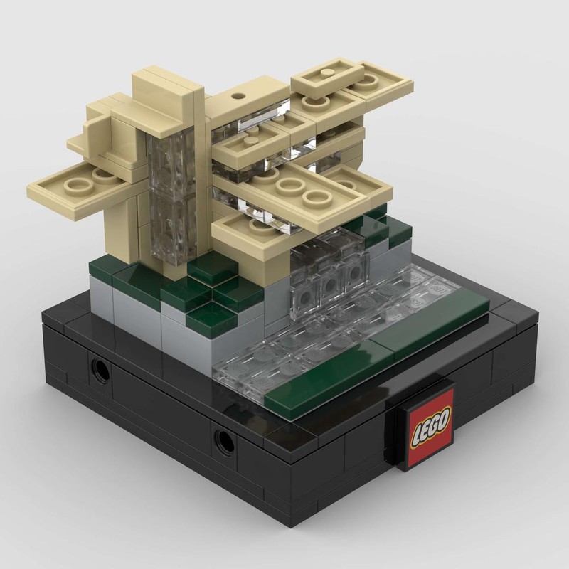 LEGO MOC MINI FALLINGWATER by uminuo | Rebrickable - Build with LEGO