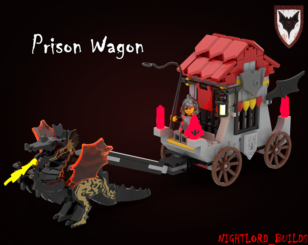 LEGO MOC Fright Knight Prison Wagon by Nightlord_Builds | Rebrickable ...
