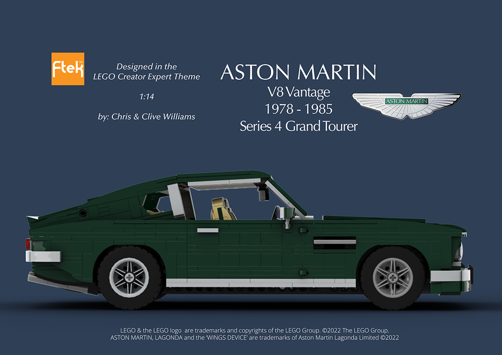 LEGO MOC-120677 Aston Martin V8 Vantage 1978 - 1985 Series 4 in Burnham ...