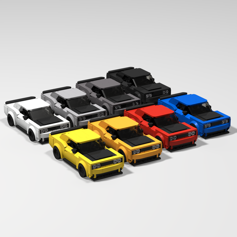 LEGO MOC Dodge Challenger Demon by ilyabuilder724 | Rebrickable - Build ...