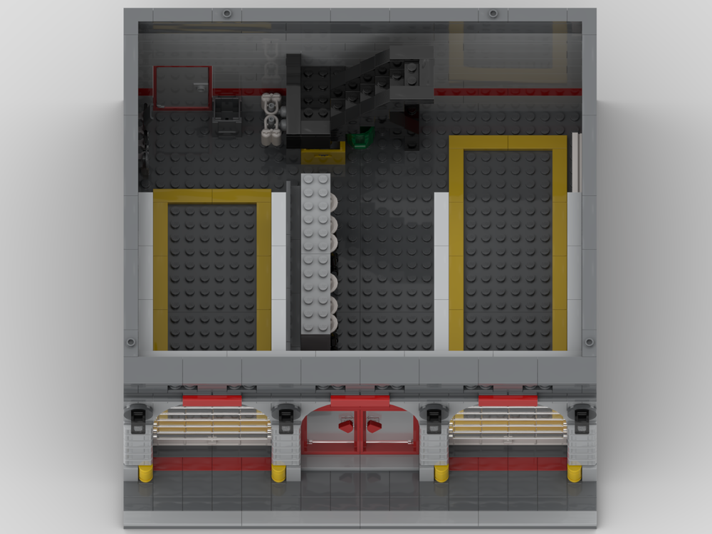 LEGO MOC M-01 Modular Firehouse by Brickosaurus | Rebrickable - Build ...