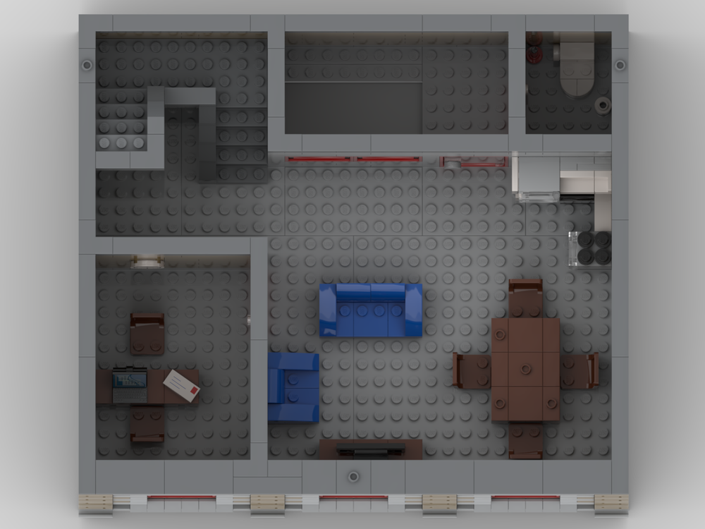 LEGO MOC M-01 Modular Firehouse by Brickosaurus | Rebrickable - Build ...