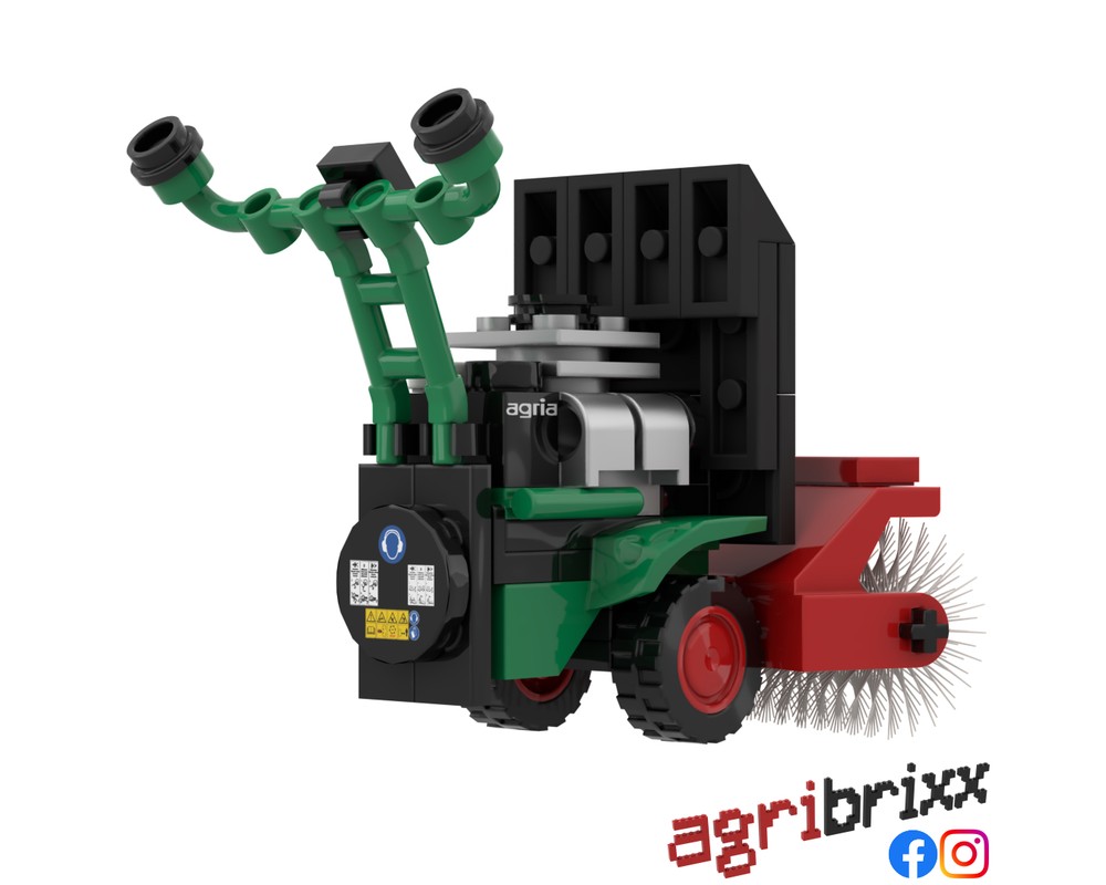Lego Moc Agria 0400p Implement Carrier With Sweeper By Agribrixx