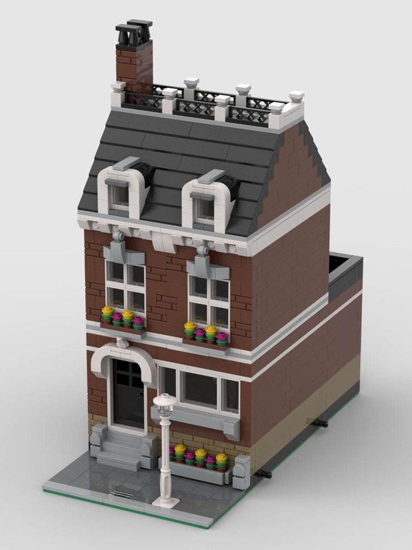 LEGO MOC half baseplate modular building by CLRobbe | Rebrickable ...