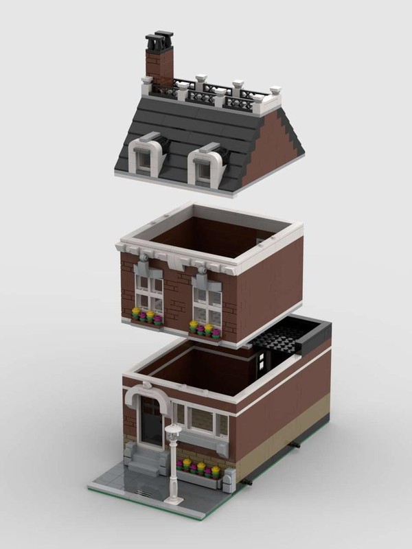 LEGO MOC half baseplate modular building by CLRobbe | Rebrickable ...