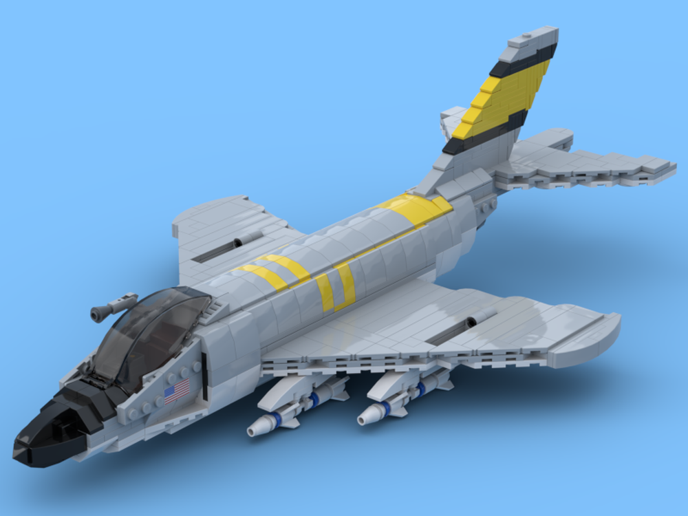 LEGO MOC McDonnell F3H Demon by BatMetalHeadAFOL | Rebrickable - Build ...
