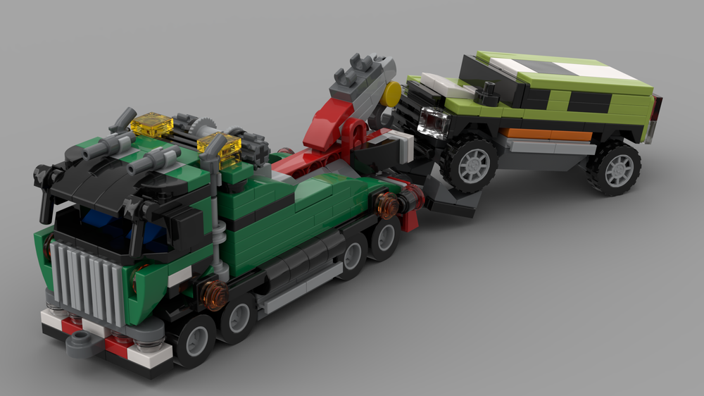 LEGO MOC Mini tow truck by Mobilox Studios | Rebrickable - Build with LEGO