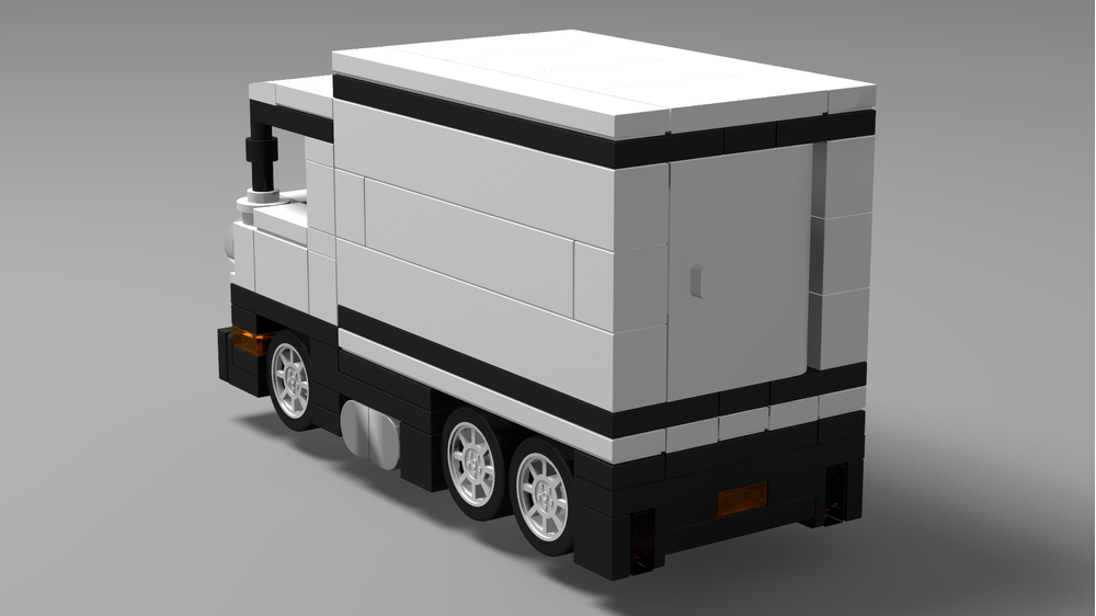 Lego Moc Micro Scale Lego Truck By Kaaa Rebrickable Build With Lego