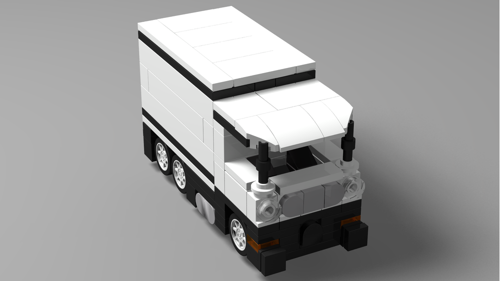 Lego Moc Micro Scale Lego Truck By Kaaa Rebrickable Build With Lego